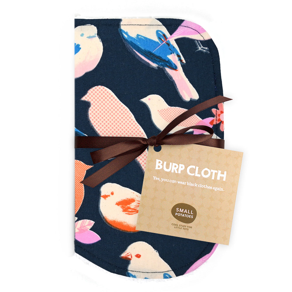 Social Birds Burp Cloth – Small Potatoes